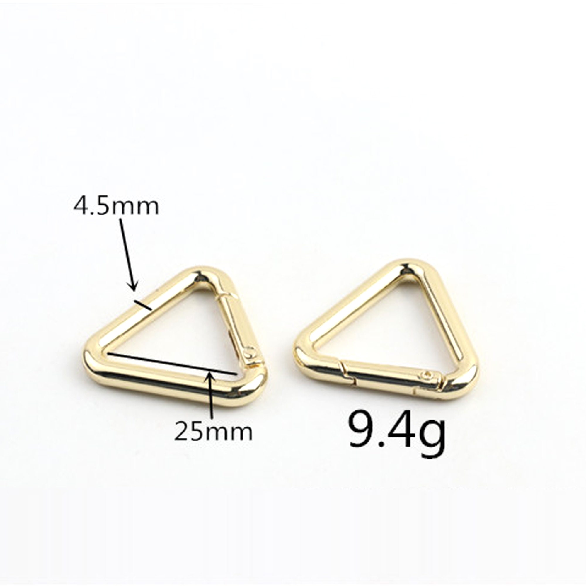 Triangle Carabiner Snap Hook Round Key Ring Ctriangle - Etsy