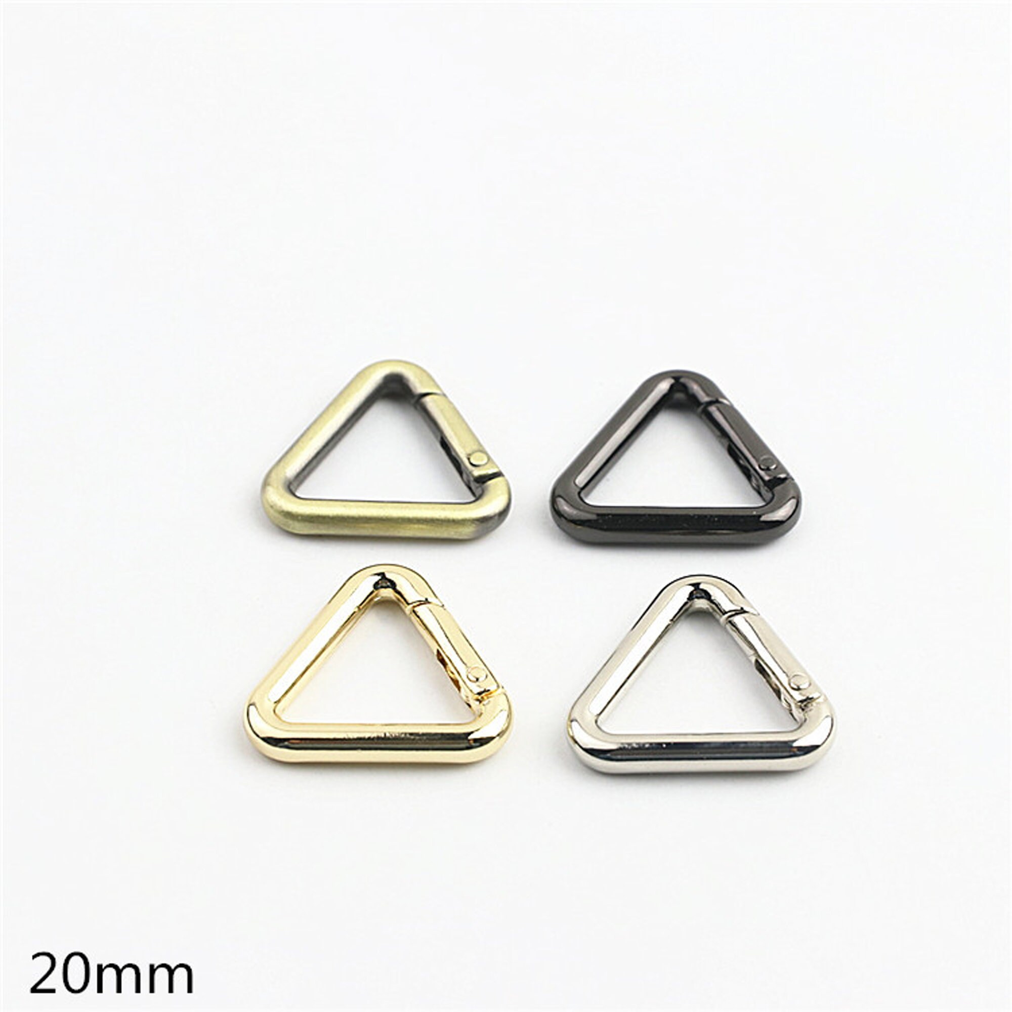 Triangle Carabiner Snap Hook Round Key Ring Ctriangle - Etsy