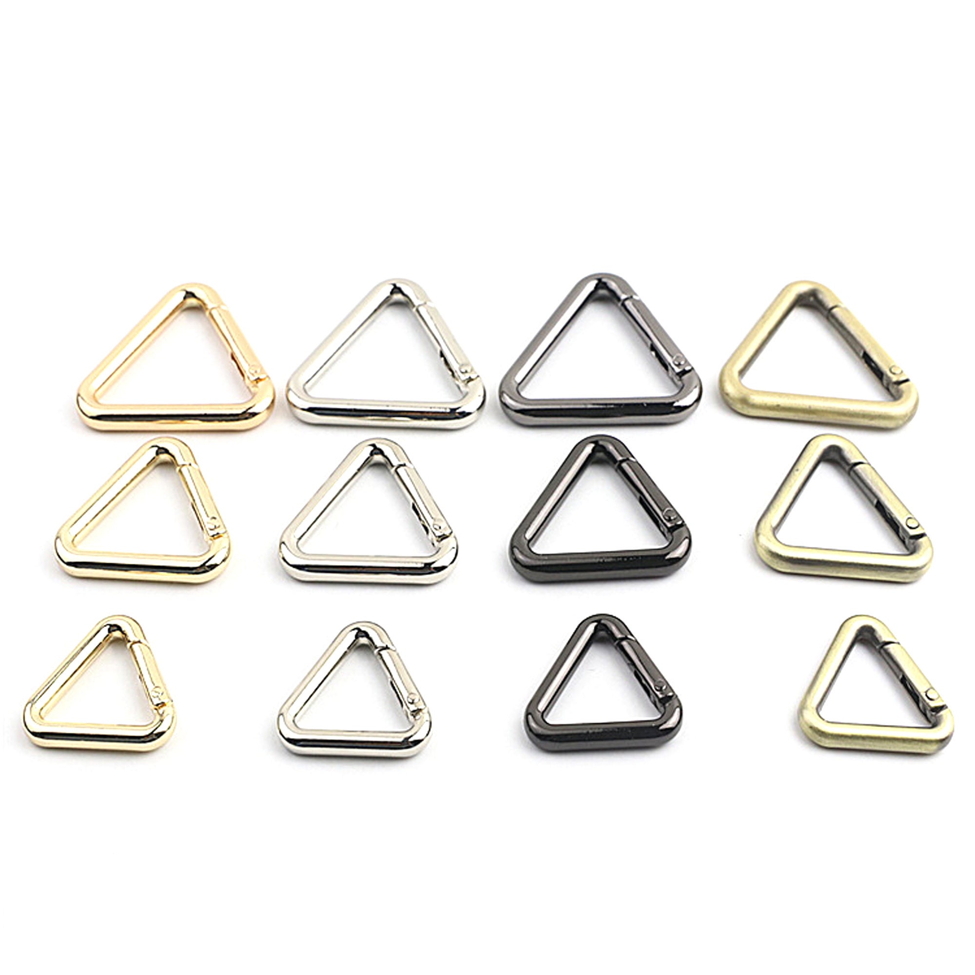 Triangle Carabiner Snap Hook Round Key Ring Ctriangle - Etsy