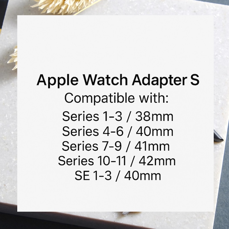 Apple Watch Band Adapter – Stainless Steel Connector With Fixed Bar ...