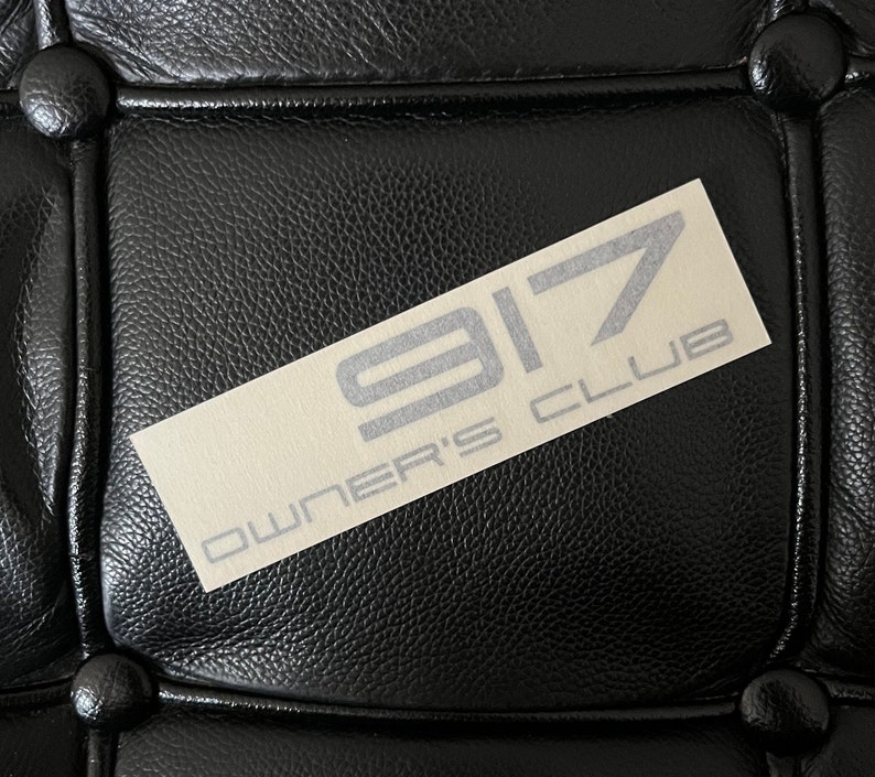 917 Porsche Owners Club Sticker Le Mans 24 Flat SIX Fuchs Rim Vintage ...