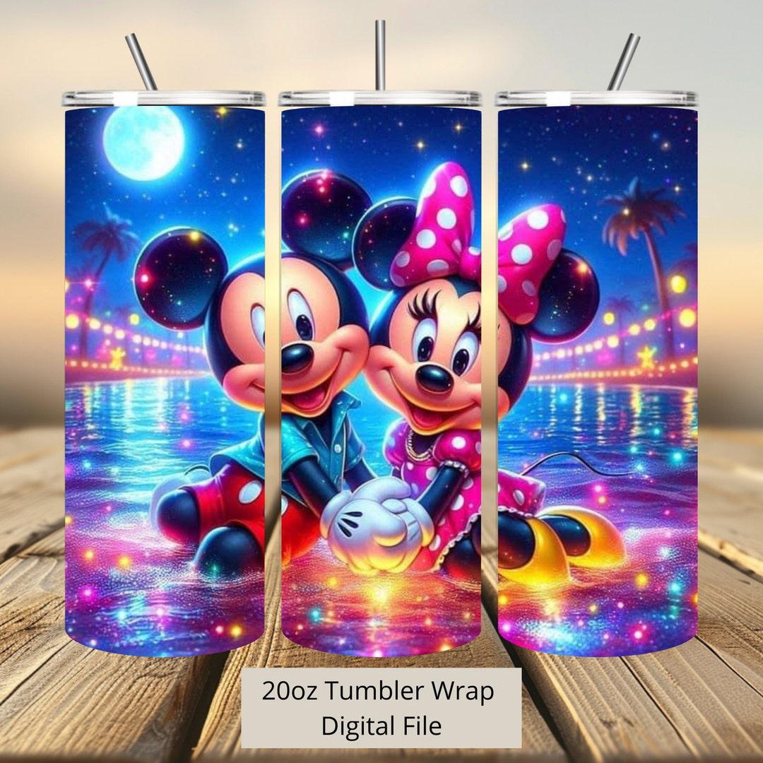Minnie and Mickey Mouse Tumbler Wrap, Rainbow Mouse Tumbler Wrap ...