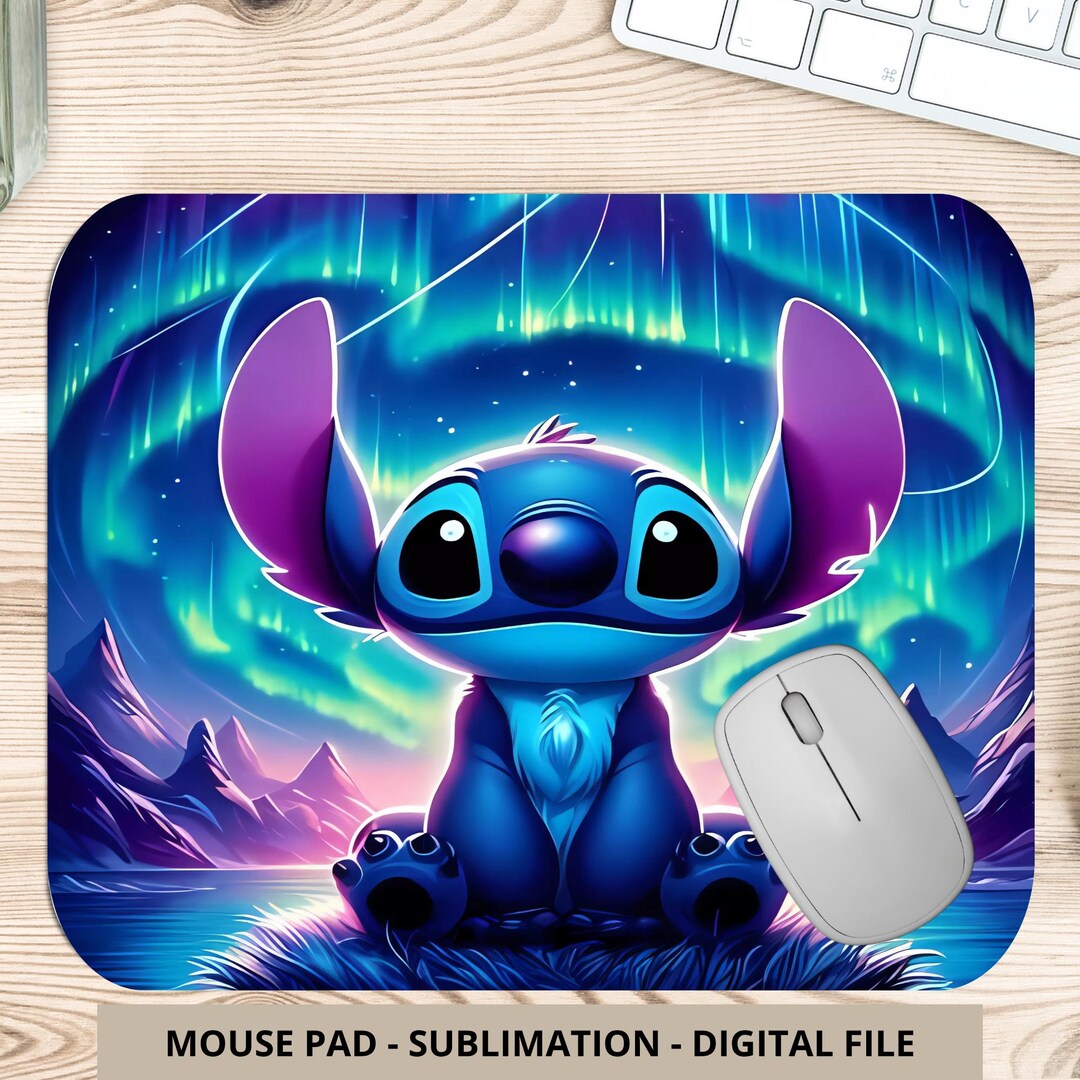 1 PNG Mouse Pad Cute Stitch Sublimation, Stitch Mousepad PNG Design ...