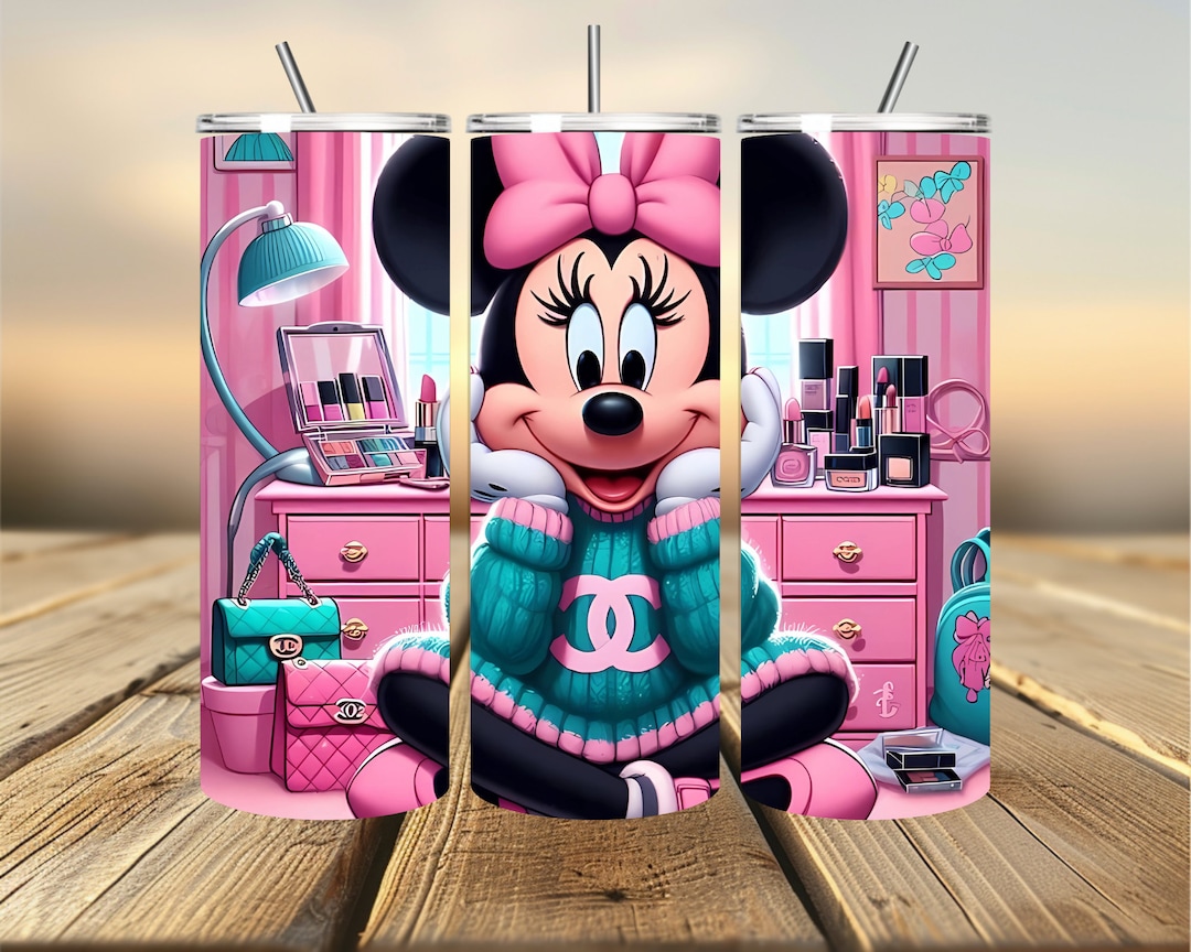 3D Minnie Chic Tumbler Wrap, Splash Minnie in Pink Tumbler Wrap ...