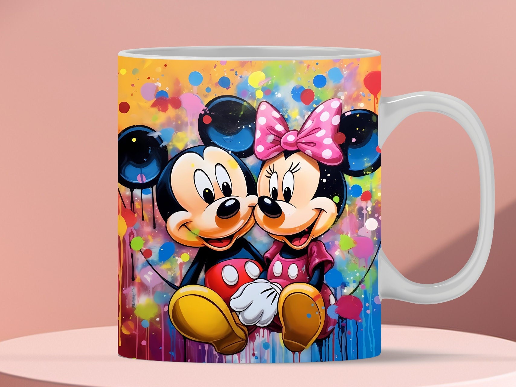 3D Mouse Mug Wrap, 3D Cracked Hole Mouse Mug Wrap Sublimation Design ...