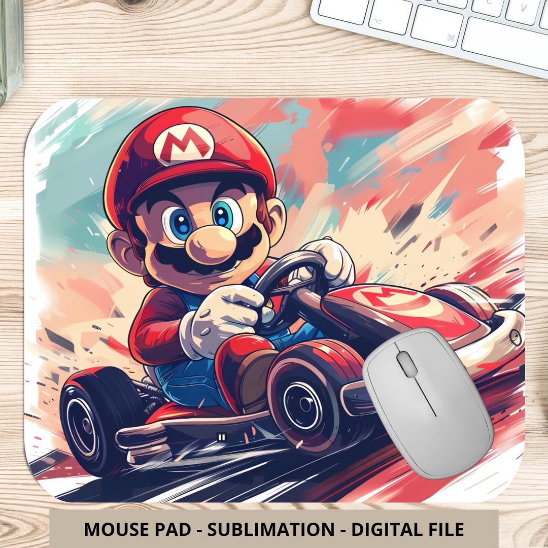 1 PNG Mouse Pad Super Mario Splash Sublimation, Mario Mousepad PNG ...