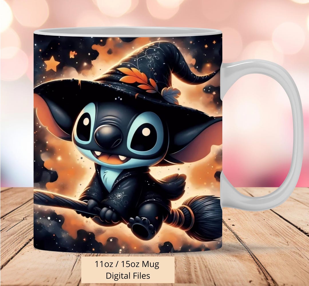 3D Niedliche Maschen Halloween Besen Tassenfolie, 3D Tasse Halloween ...