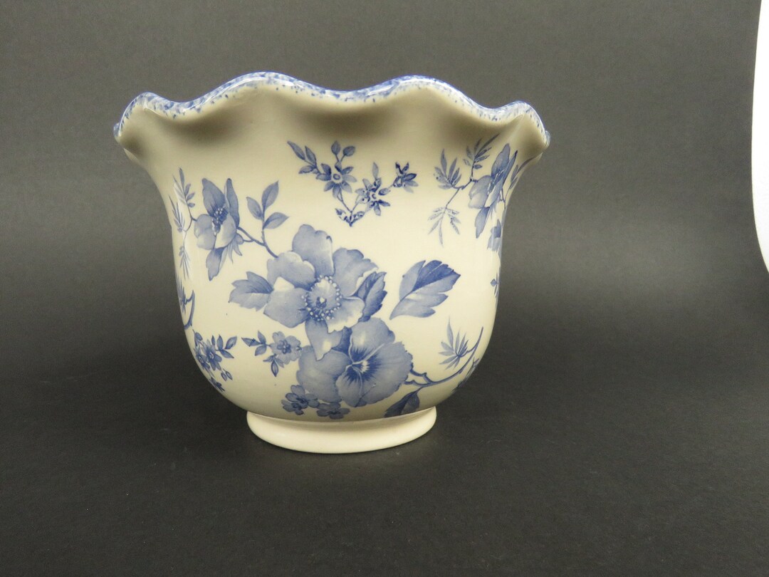 Vintage Villeroy and Boch Monika ,ceramic Planter,flower Pot,blue ...