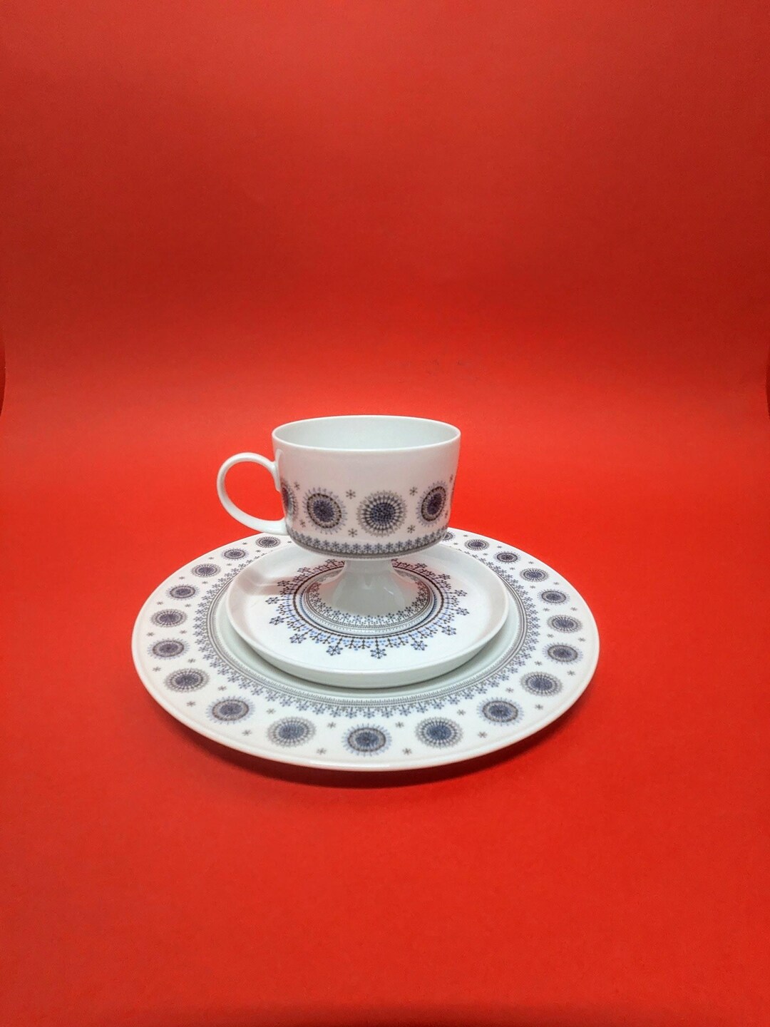 Tapio Wirkkala for Rosenthal. Trio Set of Ice Blossom Coffee Cups ...
