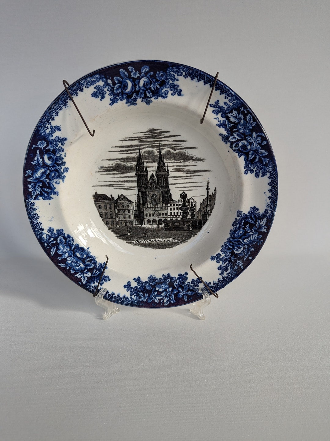 August Nowotny Ceramic Decorative Plate With the Church of the Virgin ...