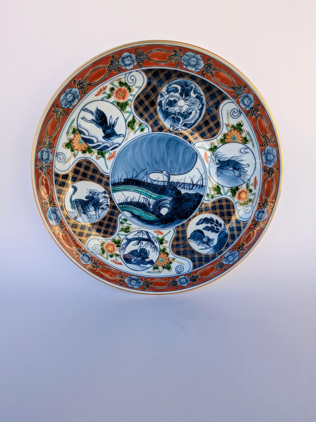 Vintage Arita Zodiac Plate From 1989 "snake" Wall Plate, Number 243 of ...