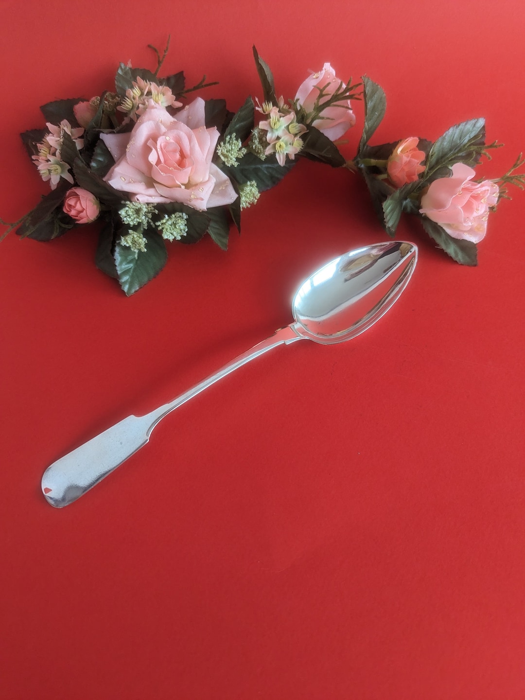 Vintage German Silver Serving Spoon With Monogram, 13 Loth 1870A German ...