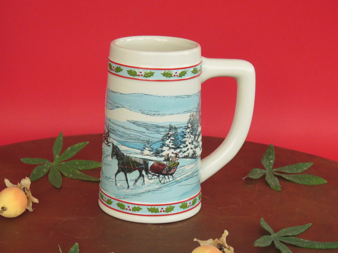 Vintage Miller High Life Christmas Beer Stein Limited Edition, Holiday ...