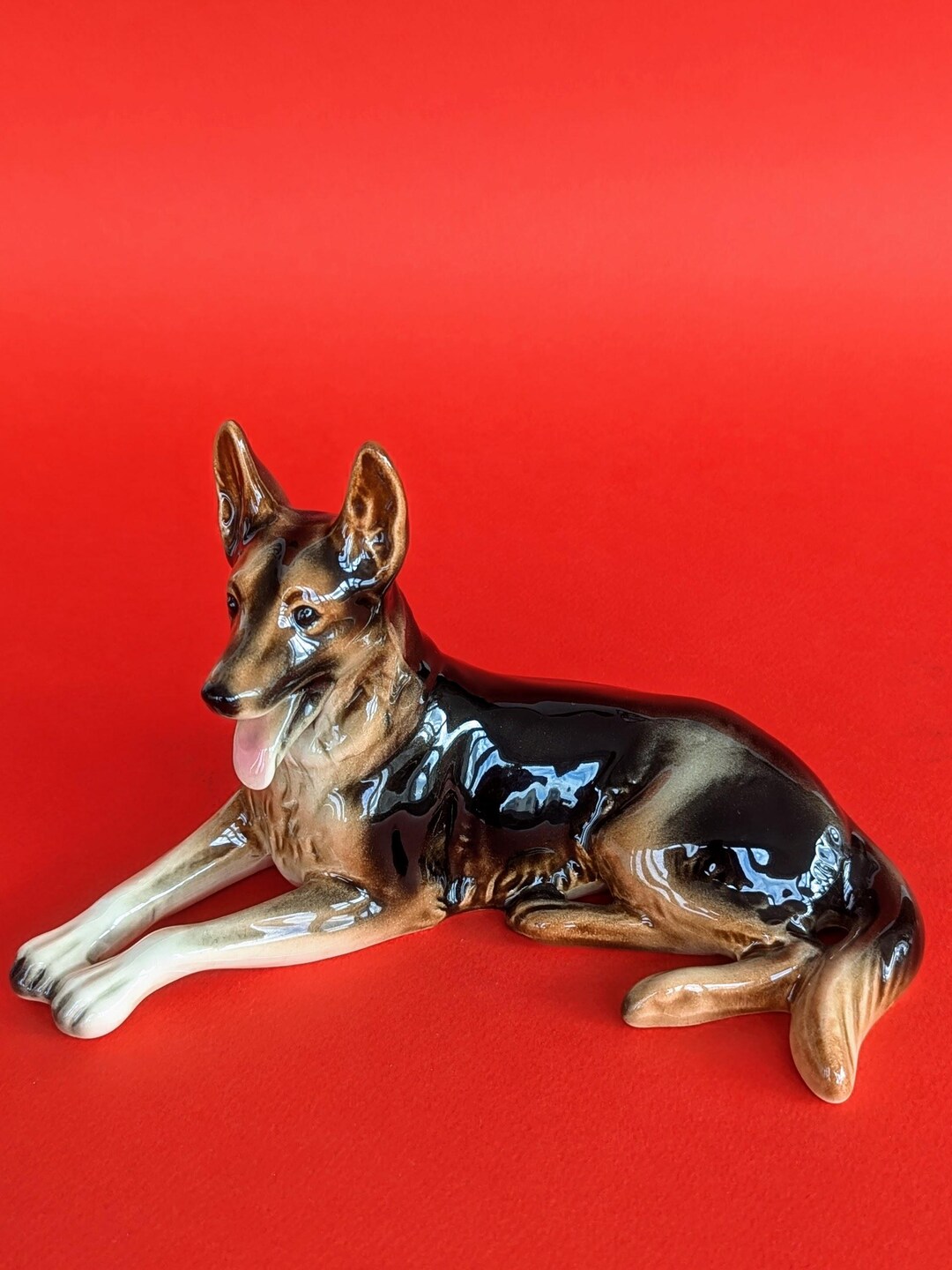 Vintage Cortendorf 1950s Porcelain German Shepherd Figurine - Etsy