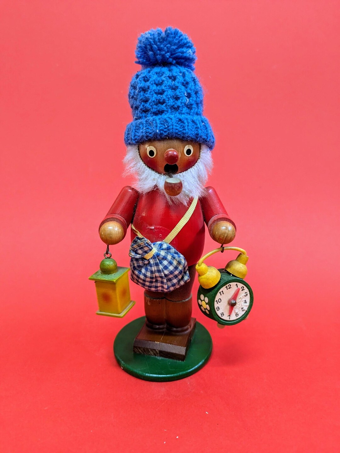 Vintage Handcrafted German Smoker With Clock & Lantern Incense Burner ...