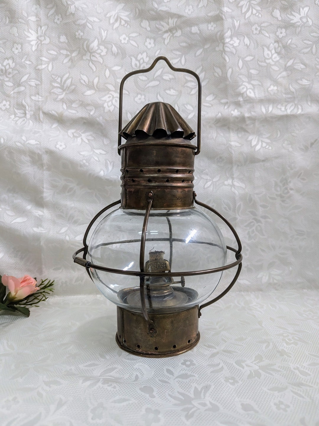 Vintage Sherwood Wedge Oil Lantern - Nautical Onion Lamp - Etsy