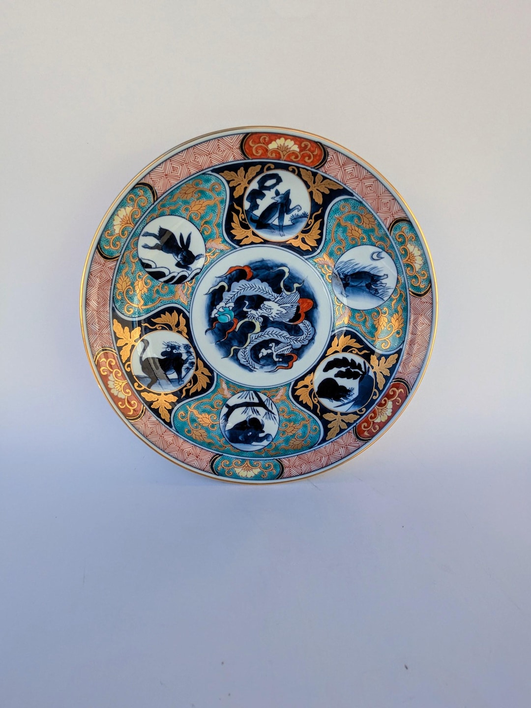 Vintage Arita Zodiac Plate From 1988 "dragon" Wall Plate, Number 223 of ...