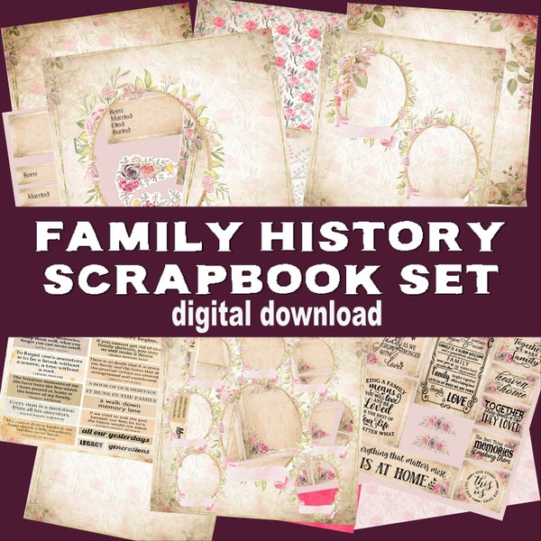 Genealogy Scrapbook - Etsy