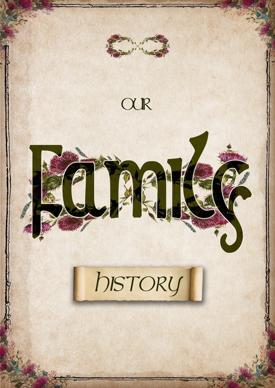 SCOTTISH THISTLE 206 EDITABLE Genealogy Forms Make This - Etsy