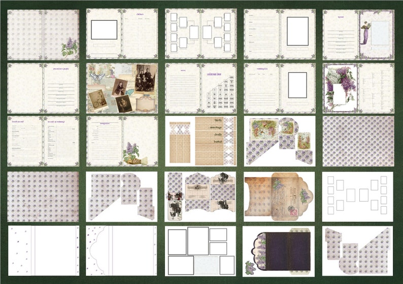 ANCESTOR FOLIO Set PRINTABLE Pack Plus Video Instructions - Etsy