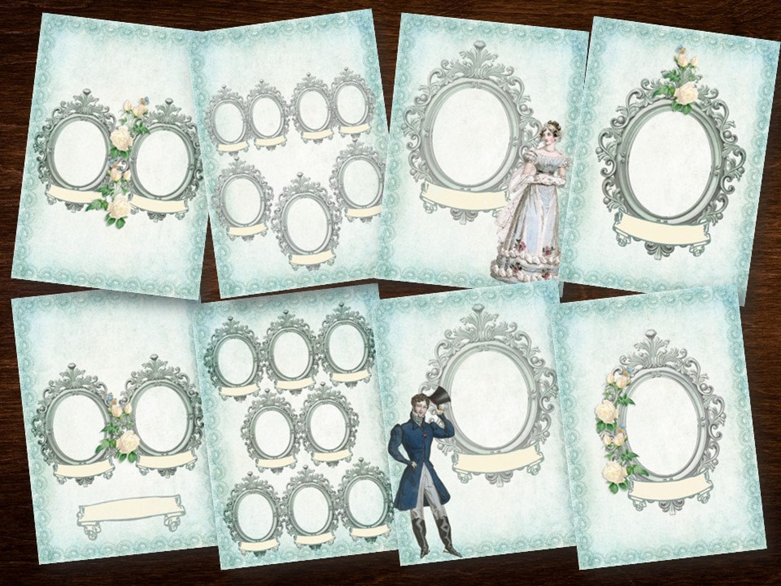 REGENCY Motif Genealogy Forms Set - 200+ EDITABLE Forms Make This the ...