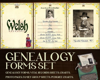 Printable Welsh Genealogy - Etsy