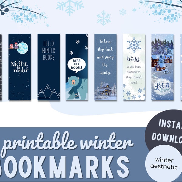 Printable Bookmarks - Etsy