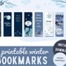 Winter Bookmarks, Printable Bookmarks, Digital Bookmarks, Bookmarks ...