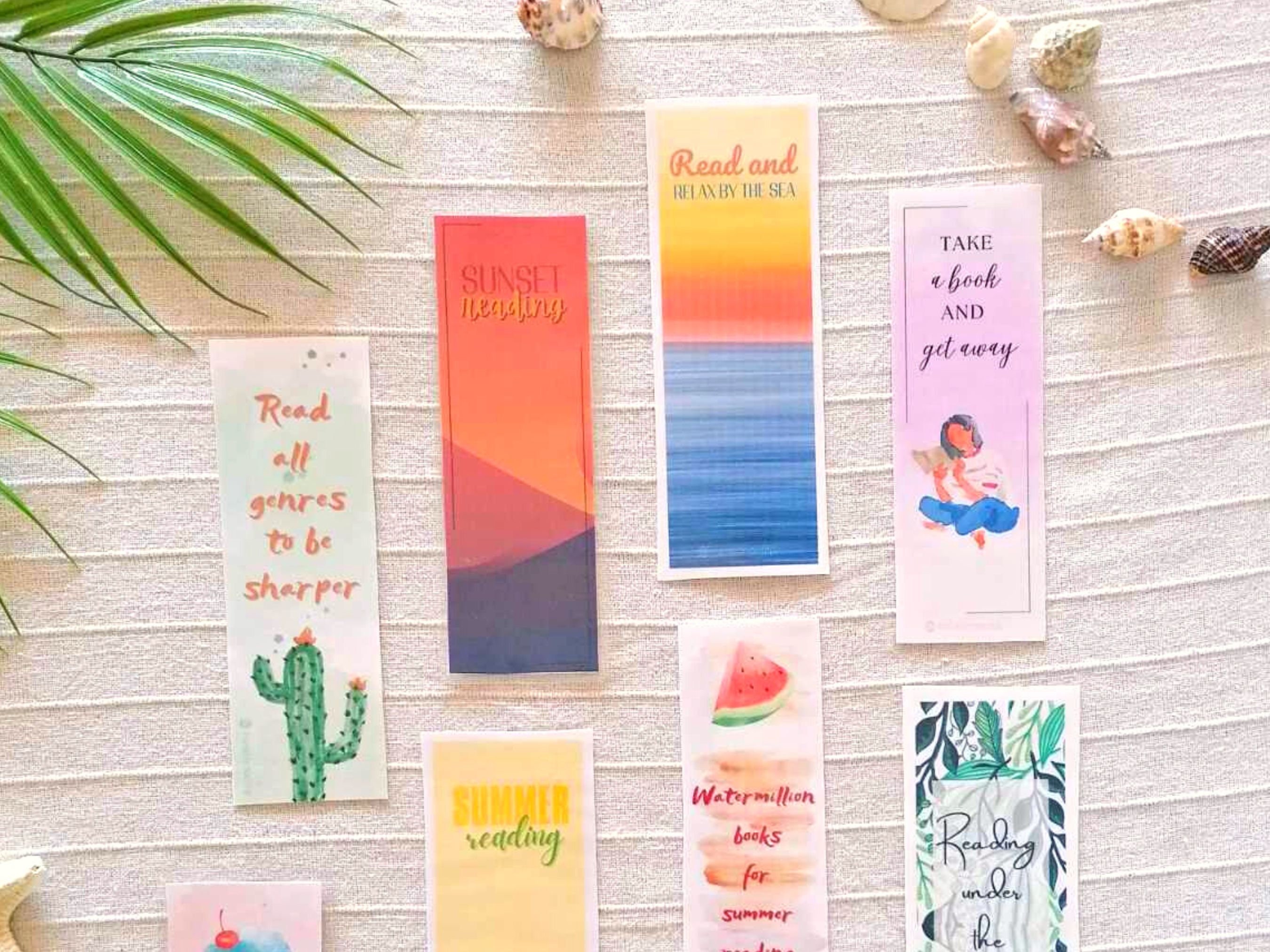 Summer Bookmarks, Printable Bookmarks, Printable Summer Bookmarks ...