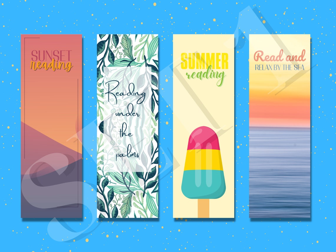 Summer Bookmarks, Printable Bookmarks, Printable Summer Bookmarks ...