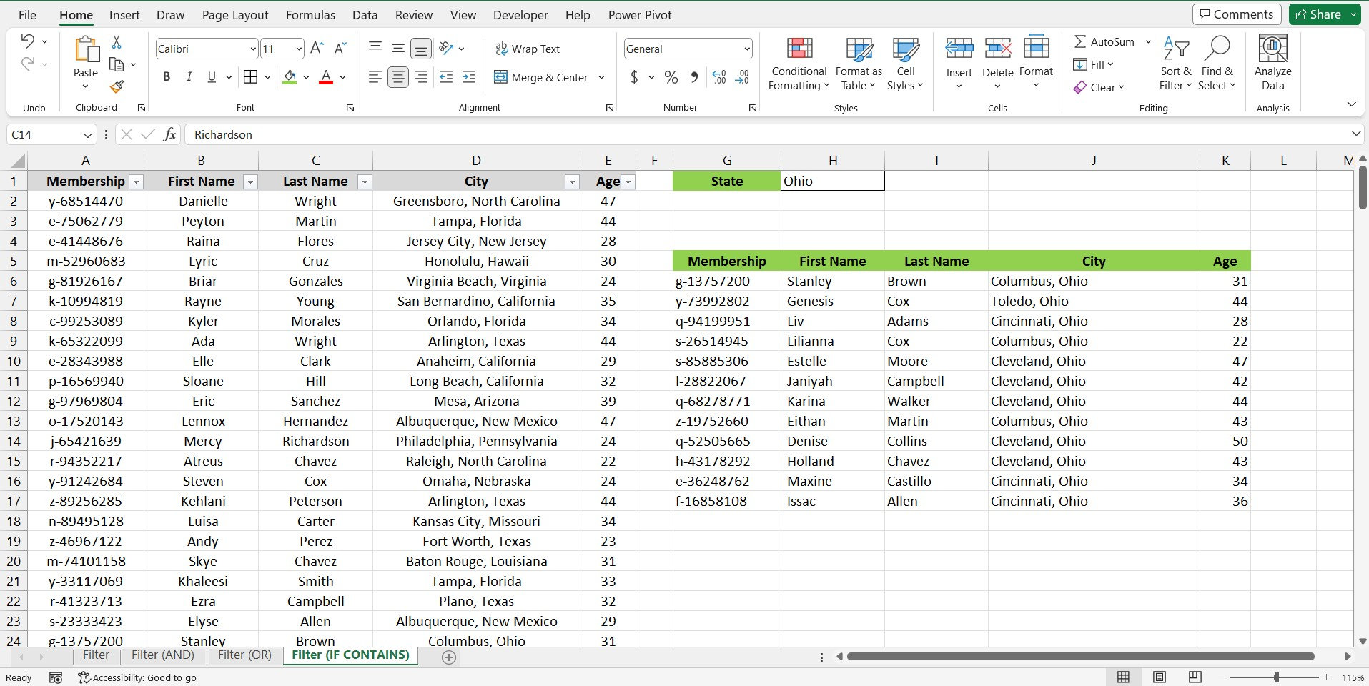 Filter Function in Excel - Including And/or/contains/does NOT Contain ...
