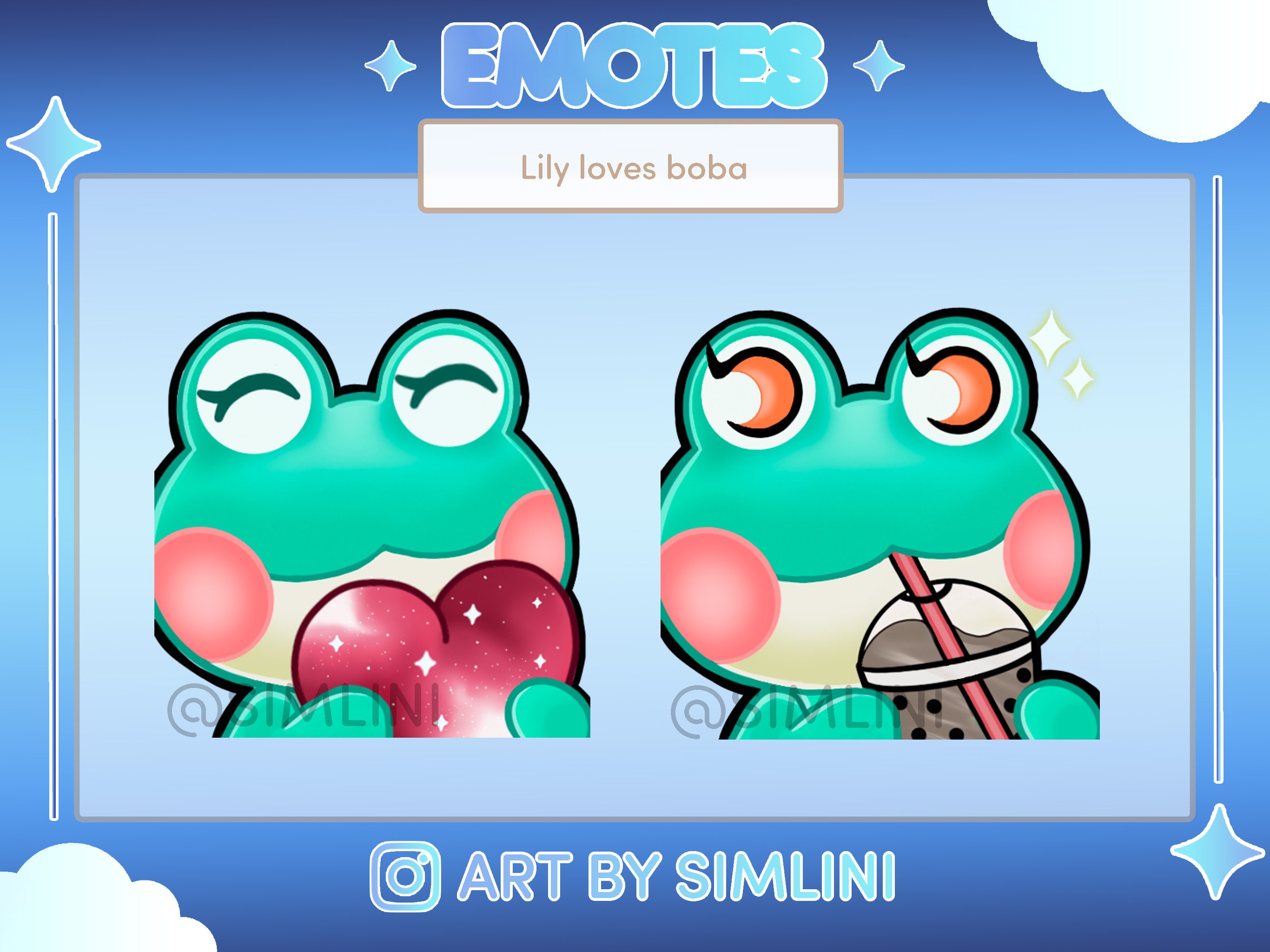 Lily Twitch Emotes Pack | 2 Lily Emotes for Twitch and Discord - Etsy