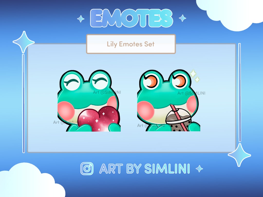Lily Twitch Emotes Pack 2 Lily Emotes für Twitch und Discord - Etsy.de