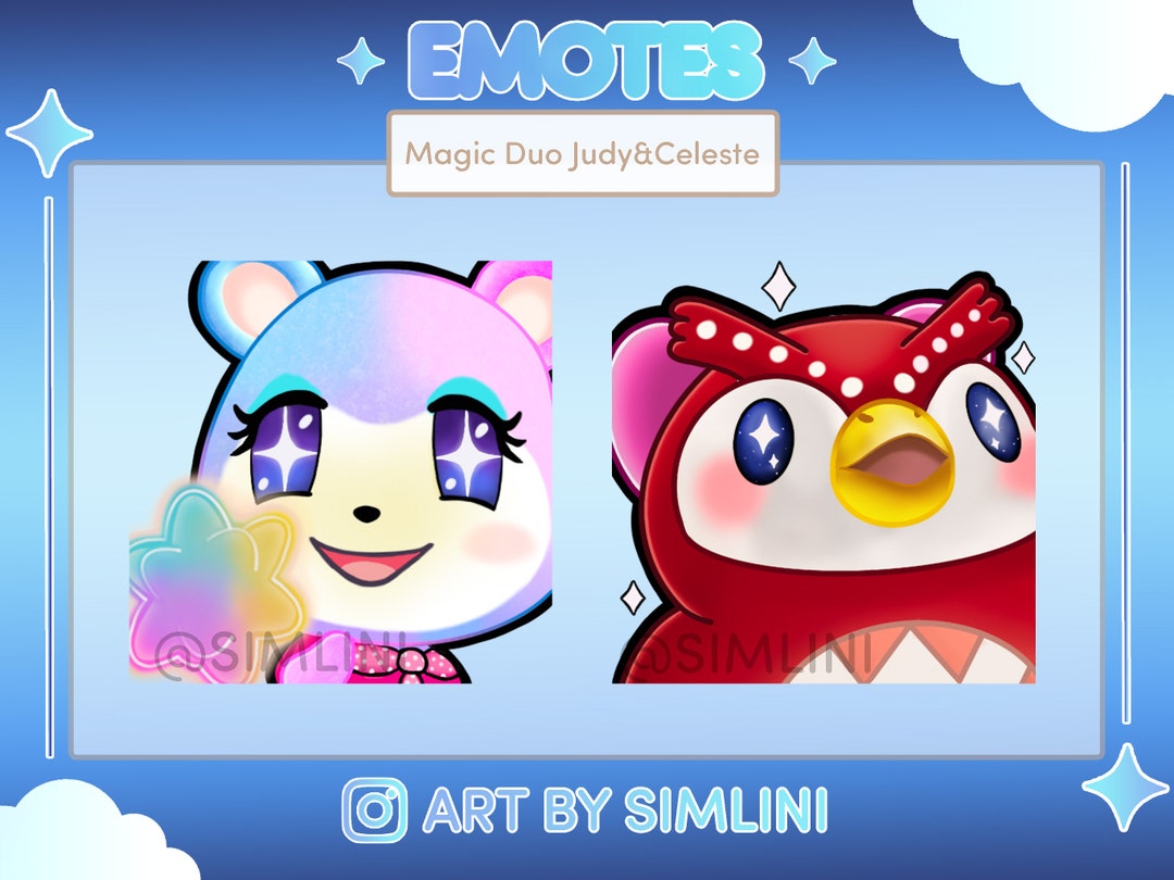 Celeste & Judy Twitch Emotes Pack | Twitch and Discord - Etsy