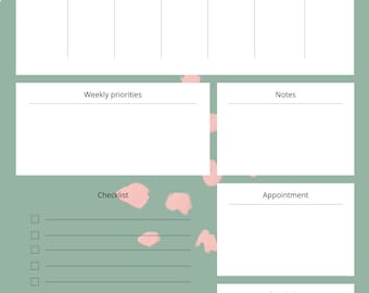 Digital Weekly Planner - Etsy