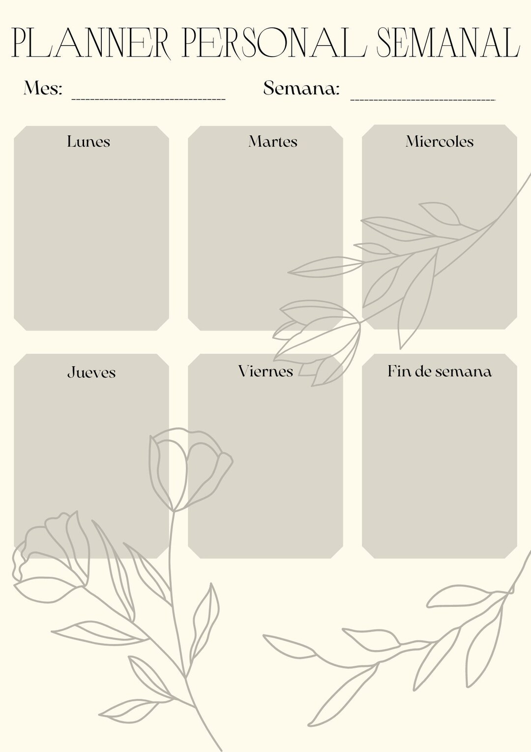 Daily and Weekly Personal Planner - Etsy