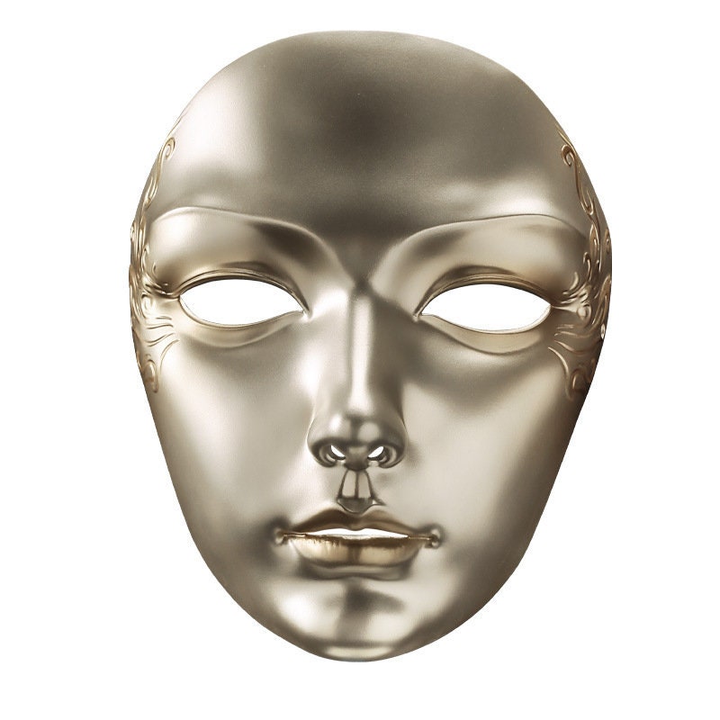 Handmade Full Face Gold Mask Hand Painted Adult Handmade Gift - Etsy
