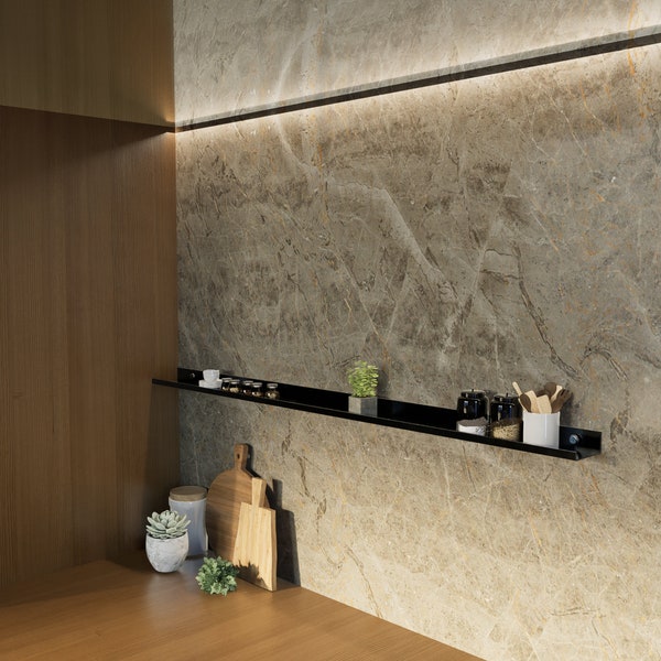 Modern Floating Metal Shelf - Etsy