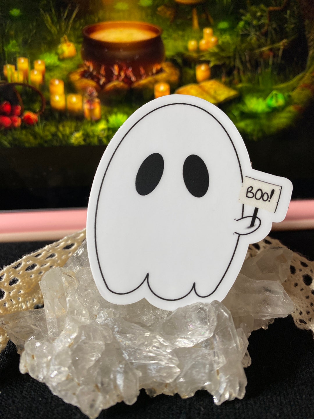 Cute Boo! Ghostie - 2” Vinyl Sticker - Halloween - Ghost Lover - Paranormal - Etsy