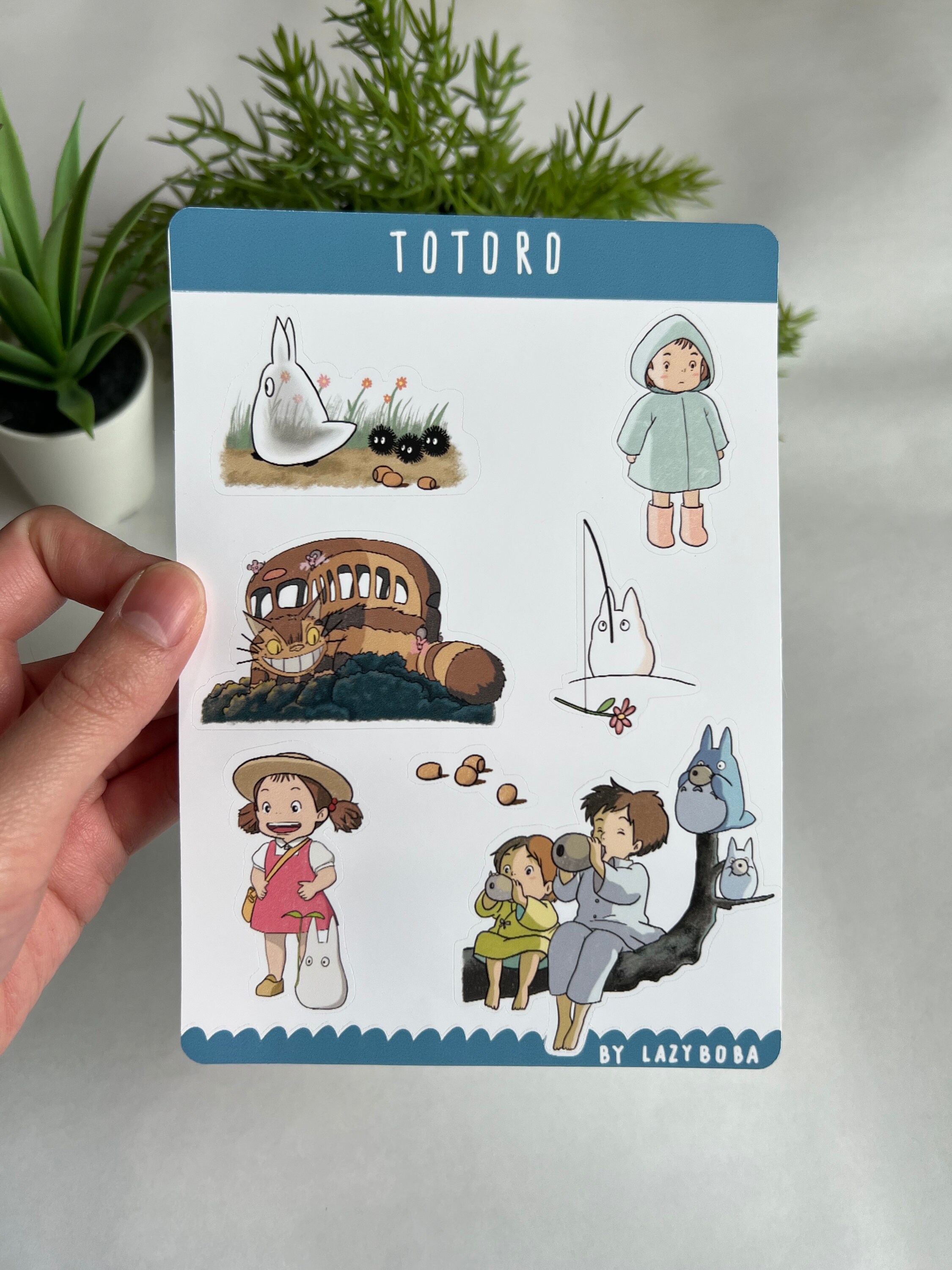 Totoro Sticker Sheet 2 Studio Ghibli My Neighbor Totoro Cute Stickers ...