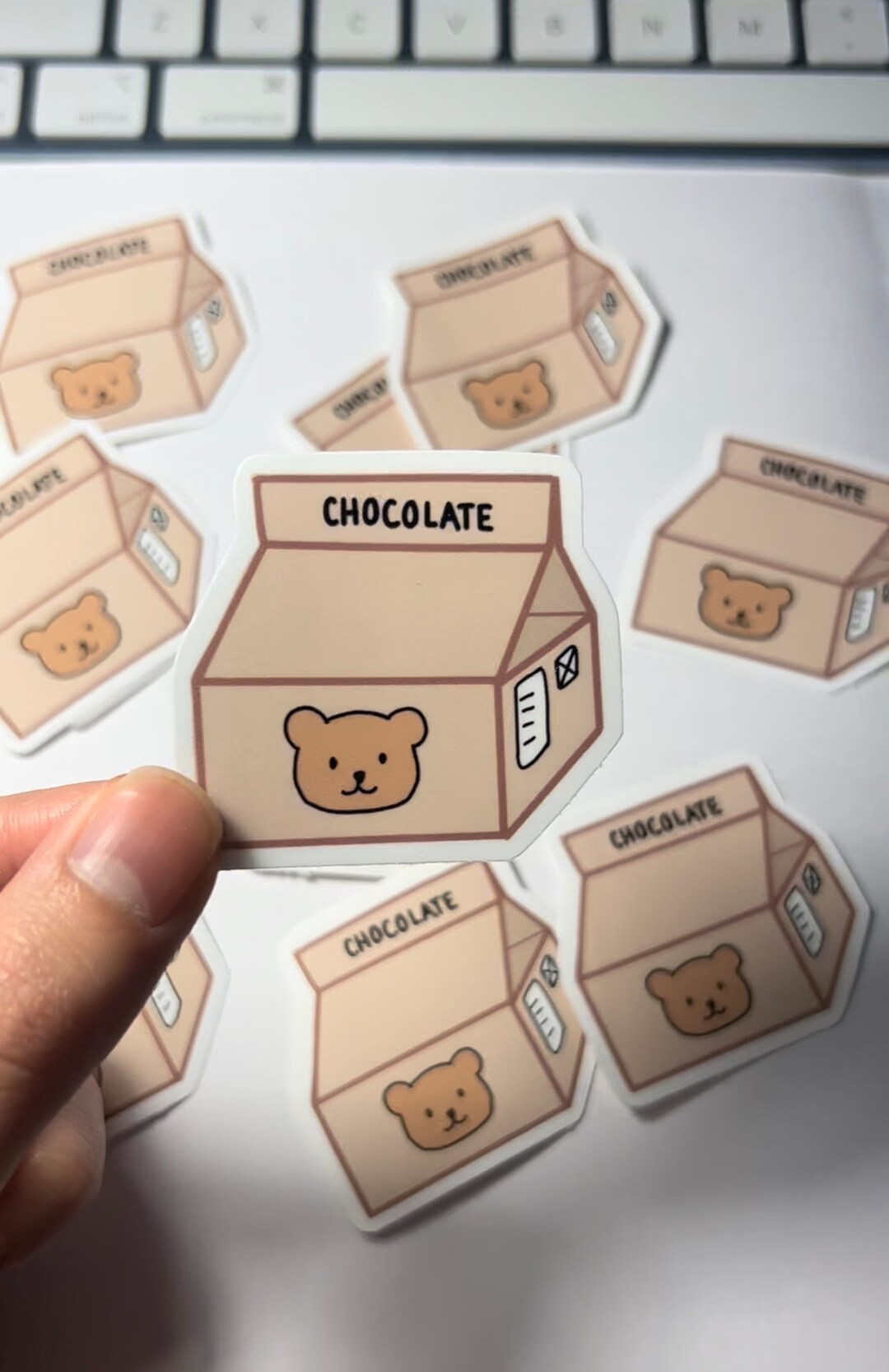 Chocolate Milk Bottle Sticker| Cute Breakfast Sticker| Food and Drink ...