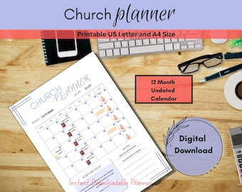 Church Monthly Calendar - Etsy