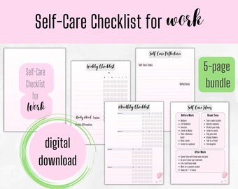 Monthly Health Checklist - Etsy