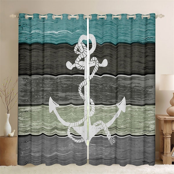 Nautical Curtains - Etsy