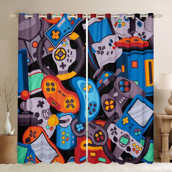 Video Game Window Curtains - Etsy