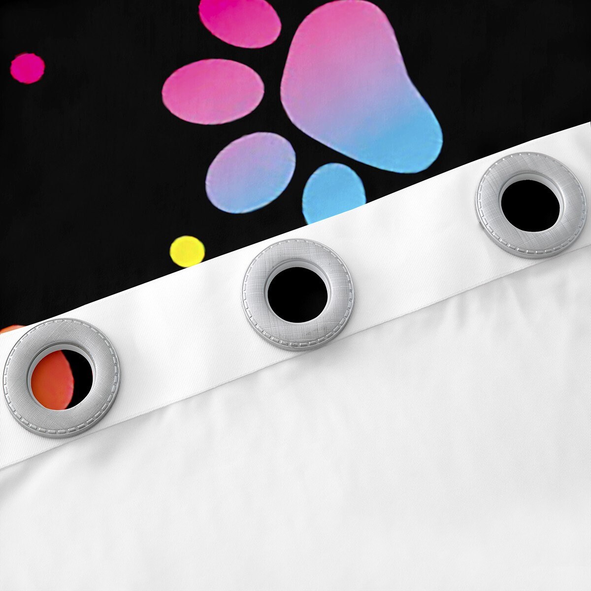 Cartoon Dog Paw Window Curtain Set Lovely Puppy Pet Footprint - Etsy