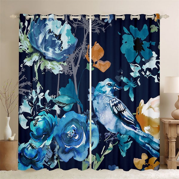 Bird Curtains - Etsy