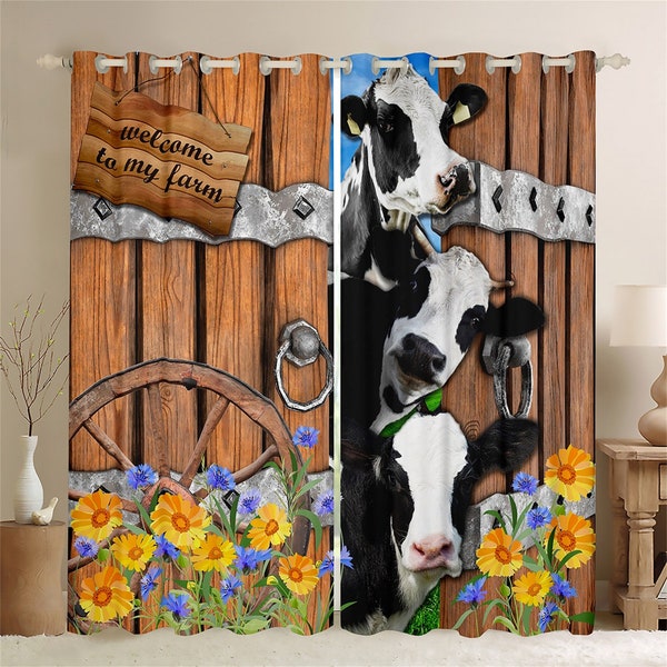 Rustic Barn Door Curtains - Etsy