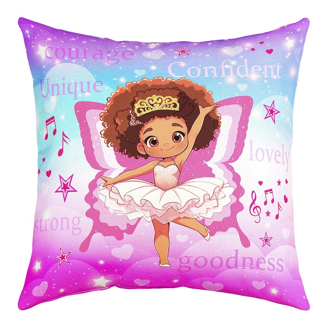 Ballet Dancing Girl Pillow Cover Dreamy Princess Sequin - Etsy