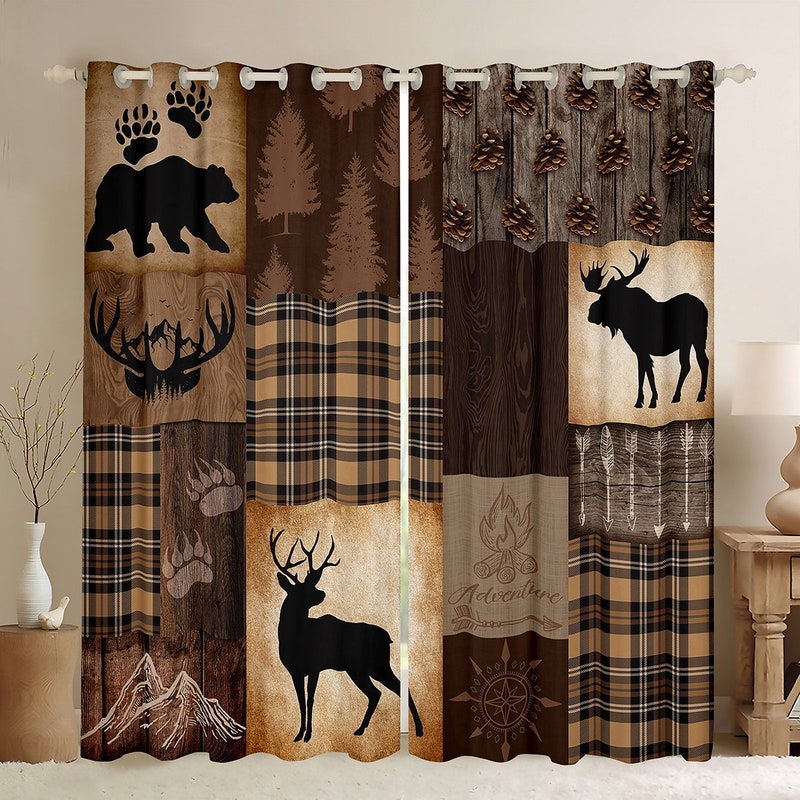 Rustic Curtains - Etsy